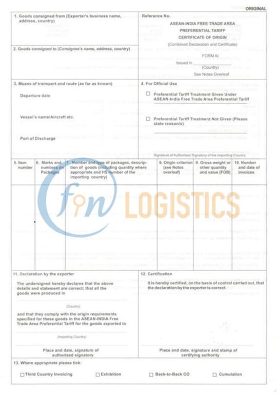 CO Form AI Là Gì? Hồ Sơ Cấp CO Form AI Năm 2025 Ra Sao?